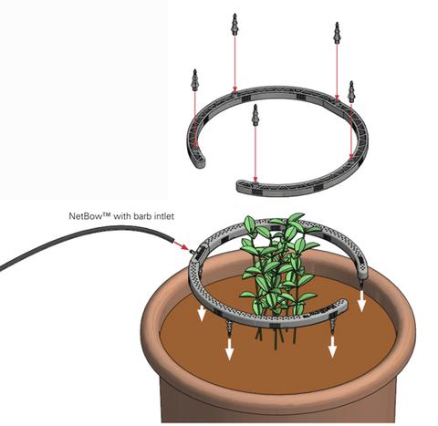 NetBow Multi-outlet Irrigation Dripper Arc Small 12cm – GROW FOLK