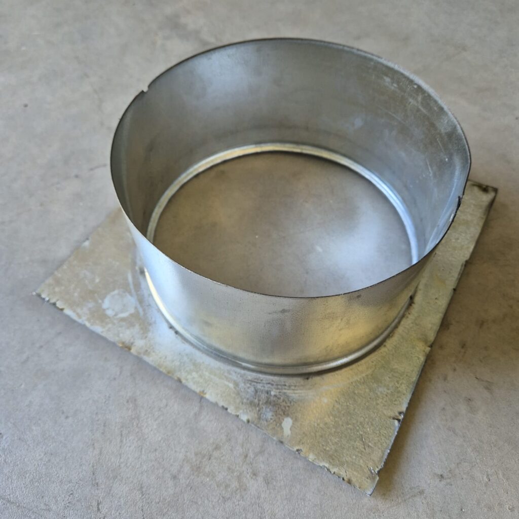 Ducting Spigot On Plate – GROW FOLK